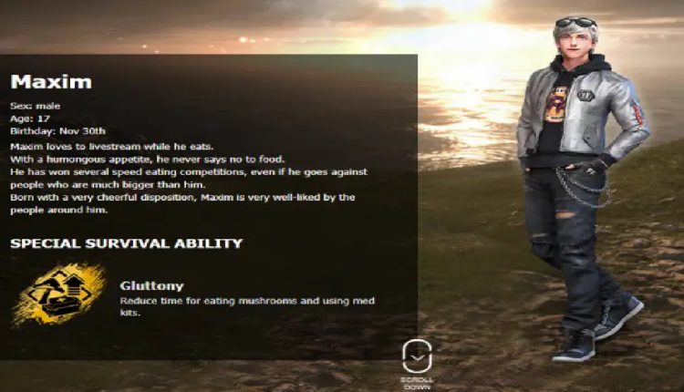 Tips Maxim character FF, the Free Fire Mushroom Eater! - Esports