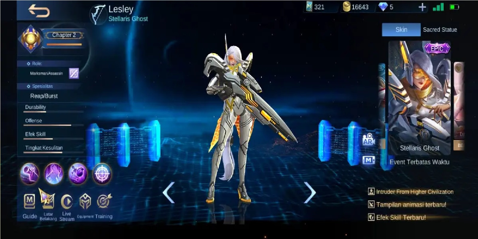 7 Lesley Skins in Mobile Legends. - Esports