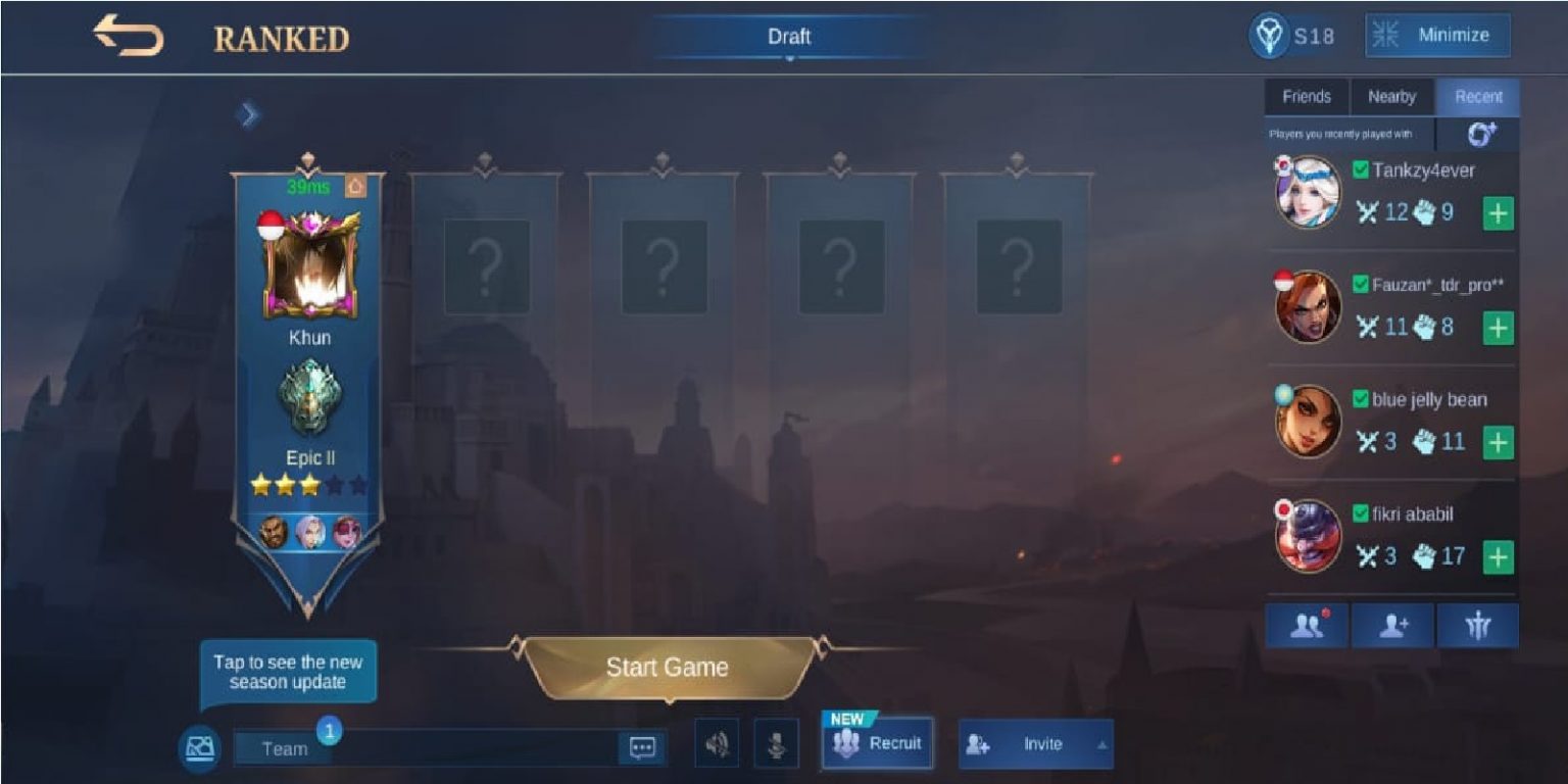 How to find out the Opponent's Player Rank Mobile Legends - Esports