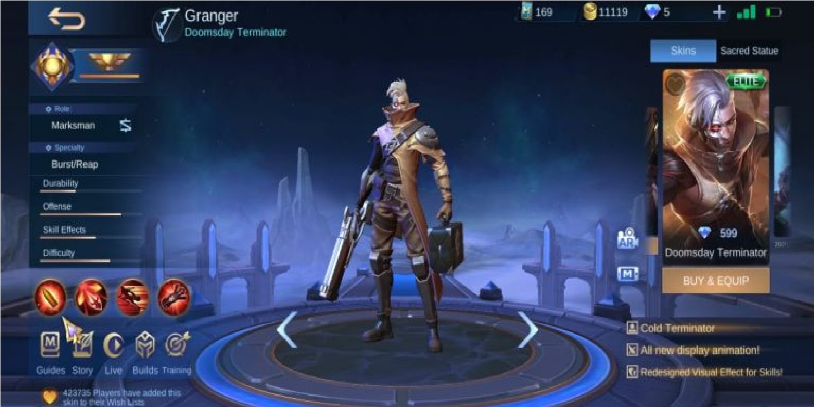Granger Best Skin in Mobile Legends (ML) - Esports