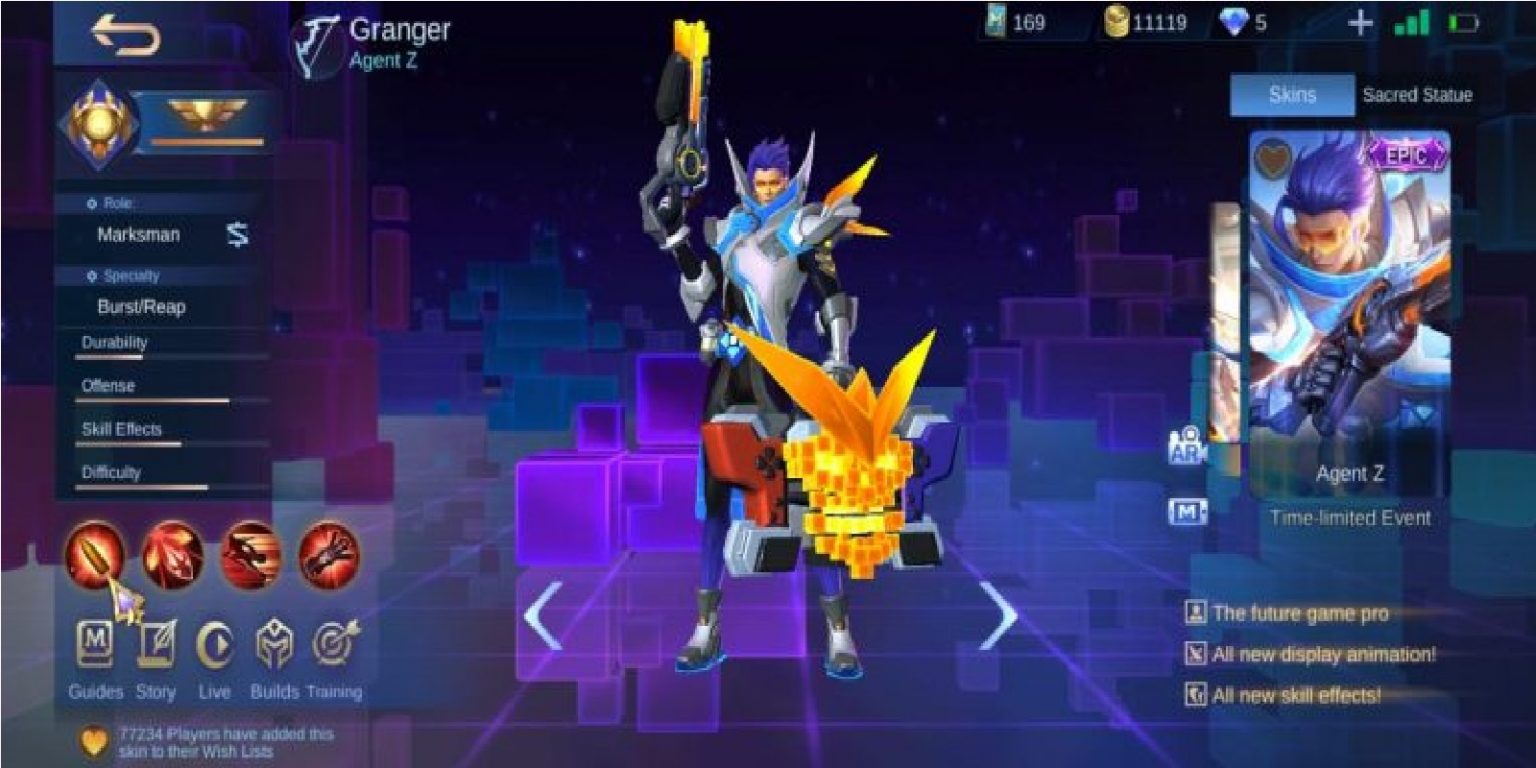 Granger Best Skin in Mobile Legends (ML) - Esports