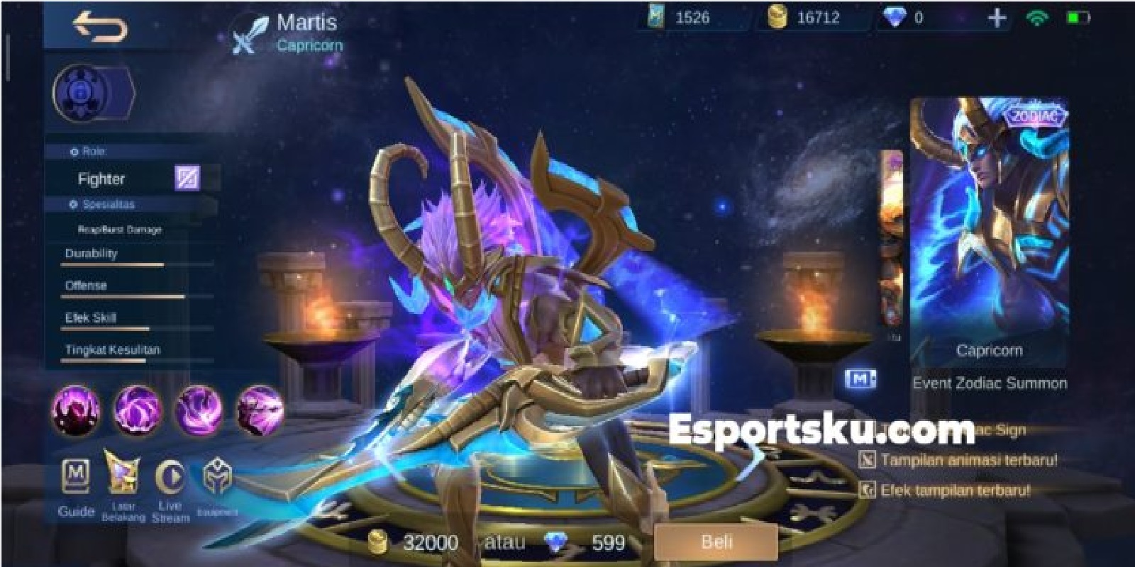 Martis Best Skin’s in Mobile Legends (ML) - Esports