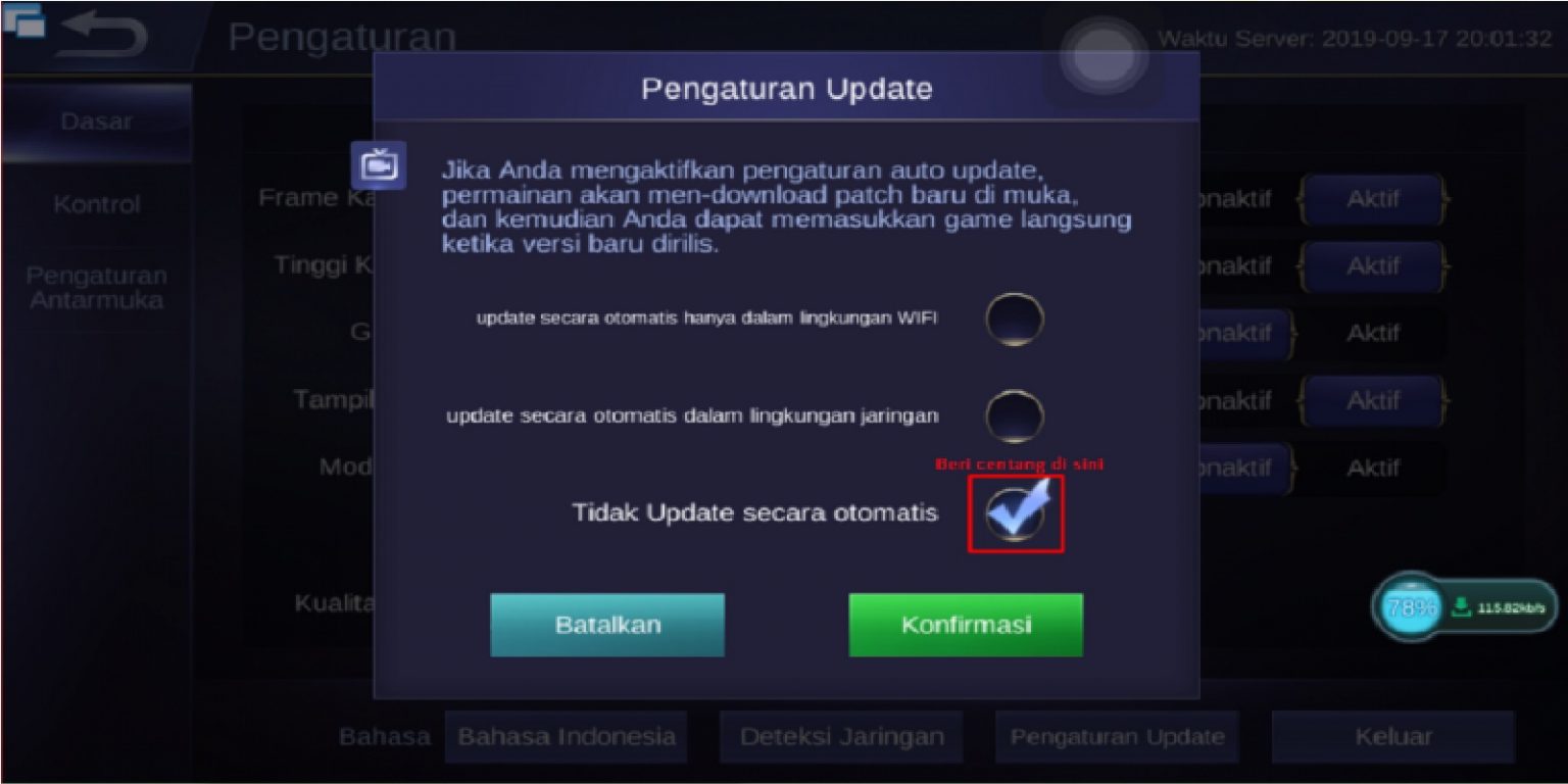 How to turn off the Auto Update Patch Mobile Legends (ML) - Esports