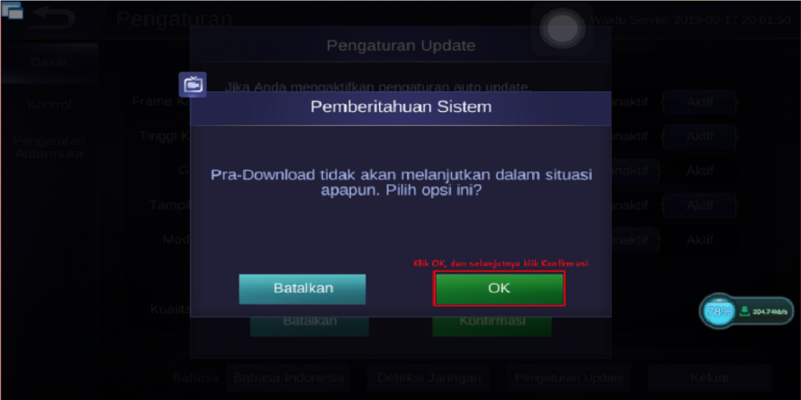 How to turn off the Auto Update Patch Mobile Legends (ML) - Esports