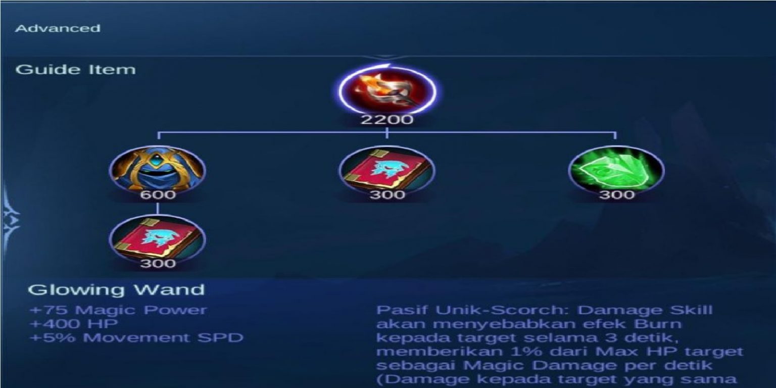 Deadly Mage Items : Glowing Wand Mobile Legends (ML) - Esports