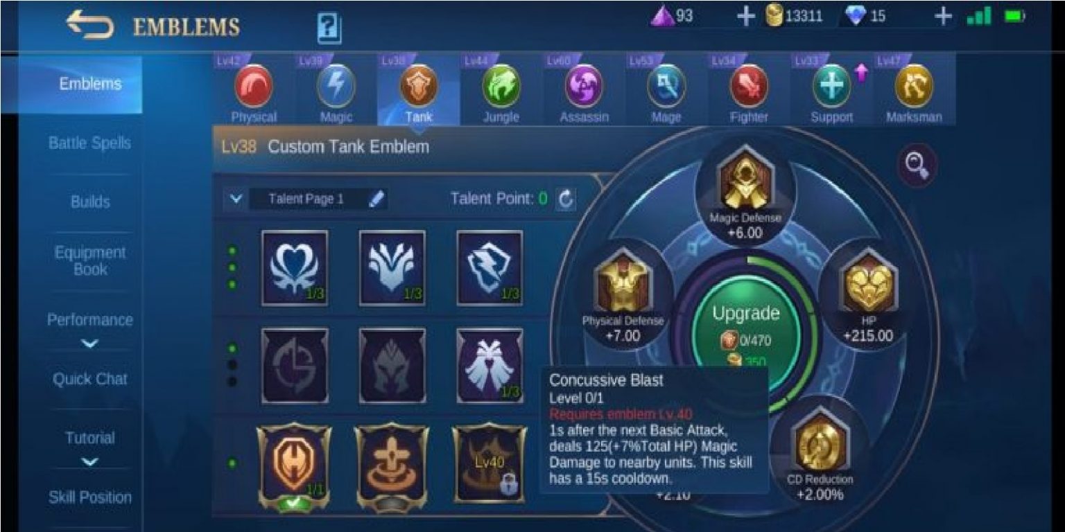 Best Set Up Emblem For Atlas in Mobile Legends (ML) - Esports