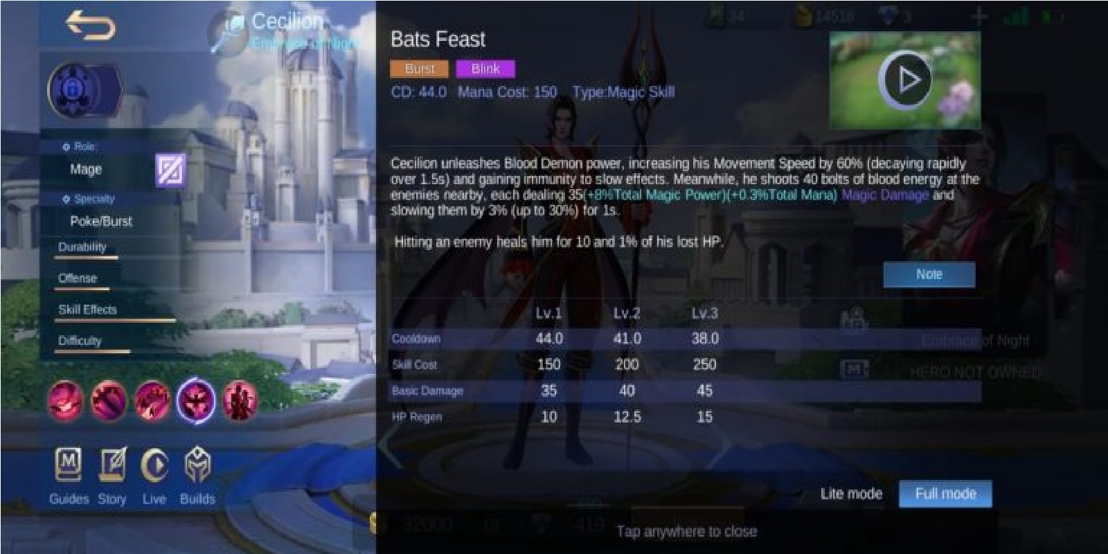 Explanation of Cecilion skills Mobile Legends (ML) - Esports
