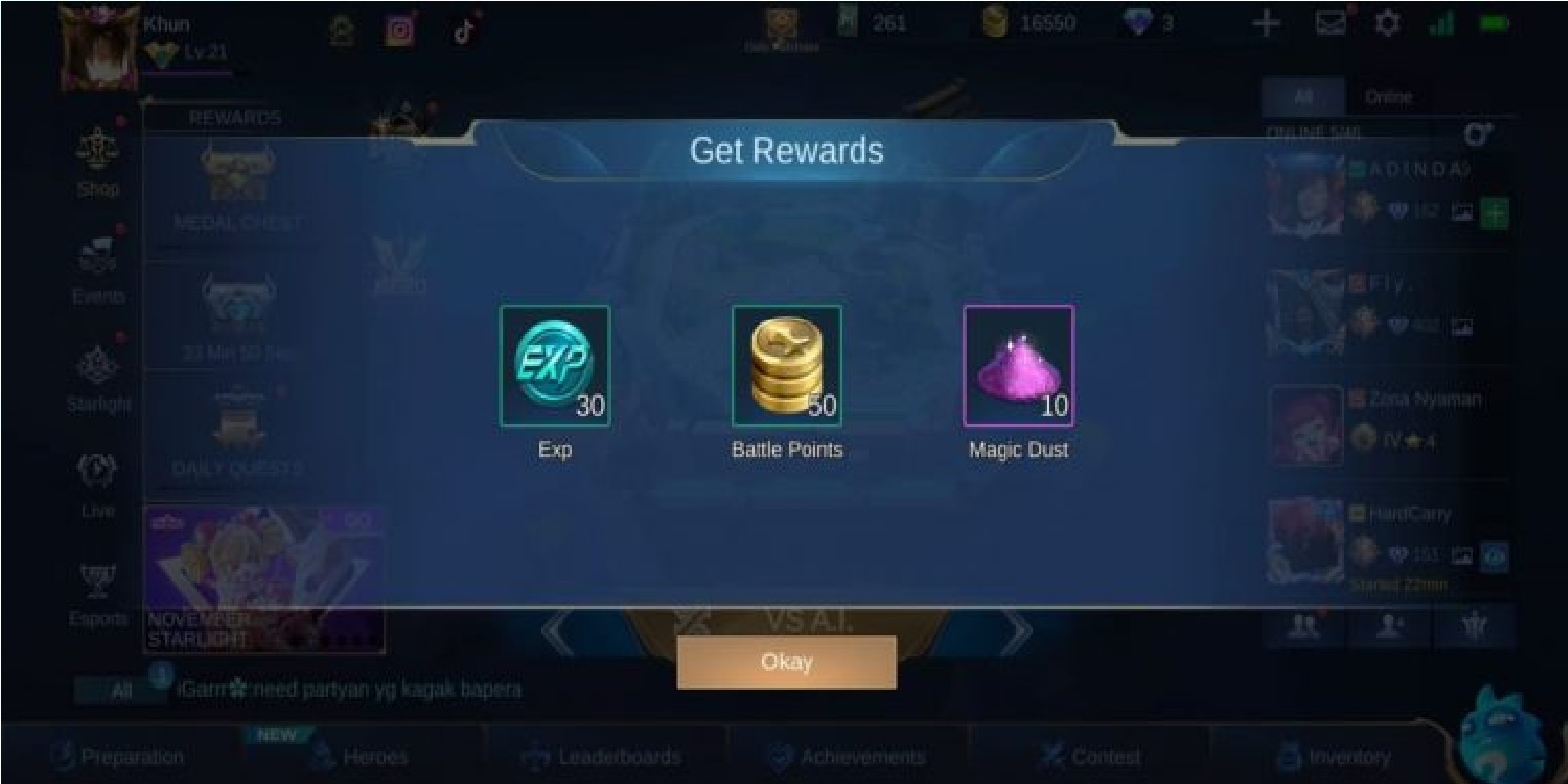 How to Quickly Level Up Account Mobile Legends (ML) - Esports