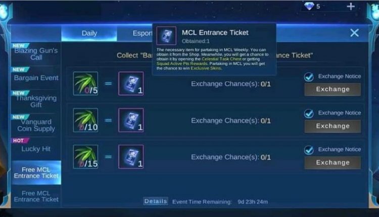 Free MCL Tickets at the Latest Mobile Legends Event (ML) - Esports