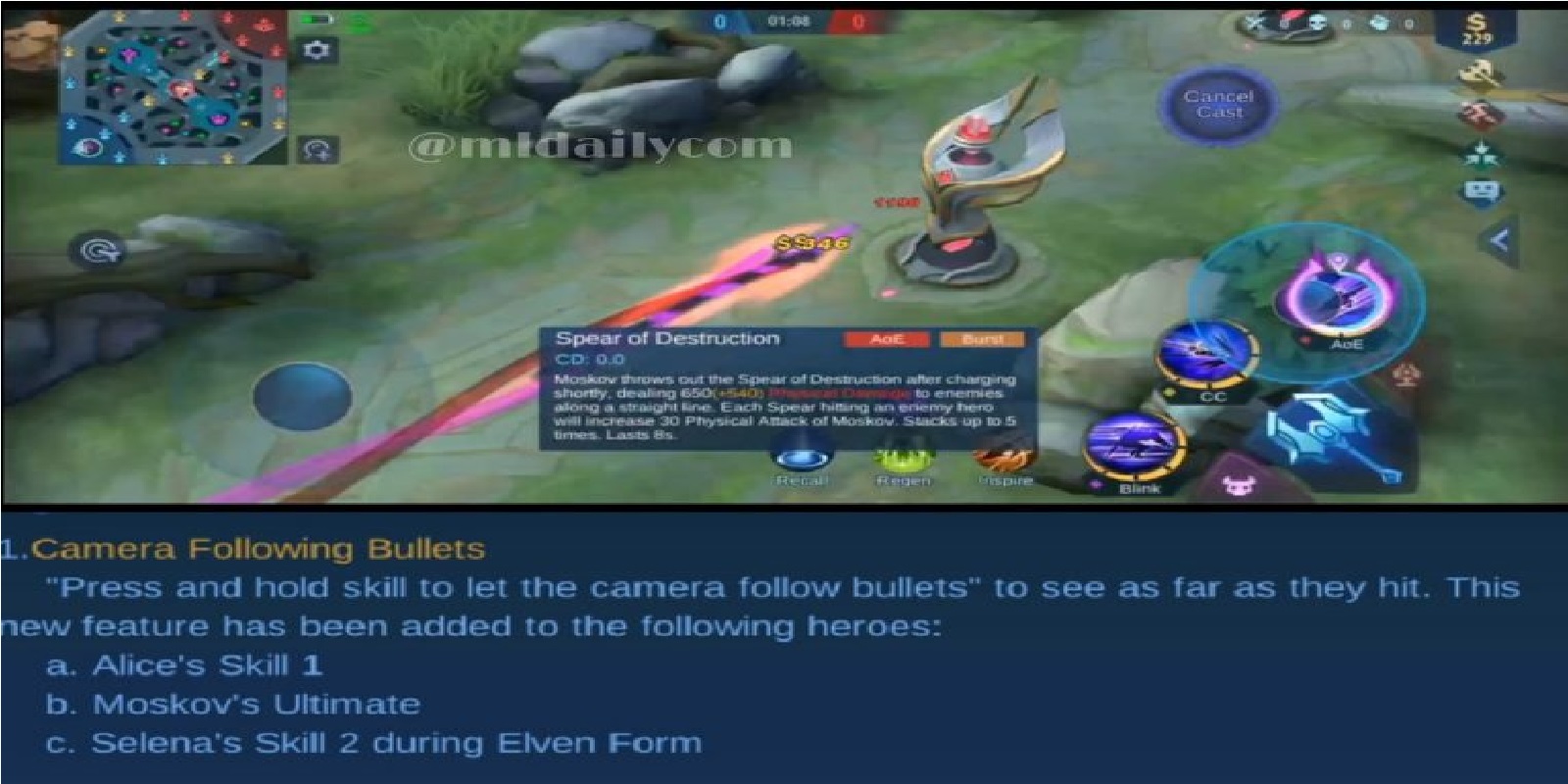 Mobile Legends Presents New Camera Features Following Bullets (ML ...