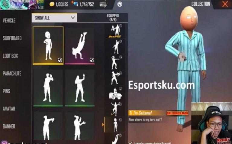 How to Get I'm Saitama Emote in Free Fire (FF) - Esports