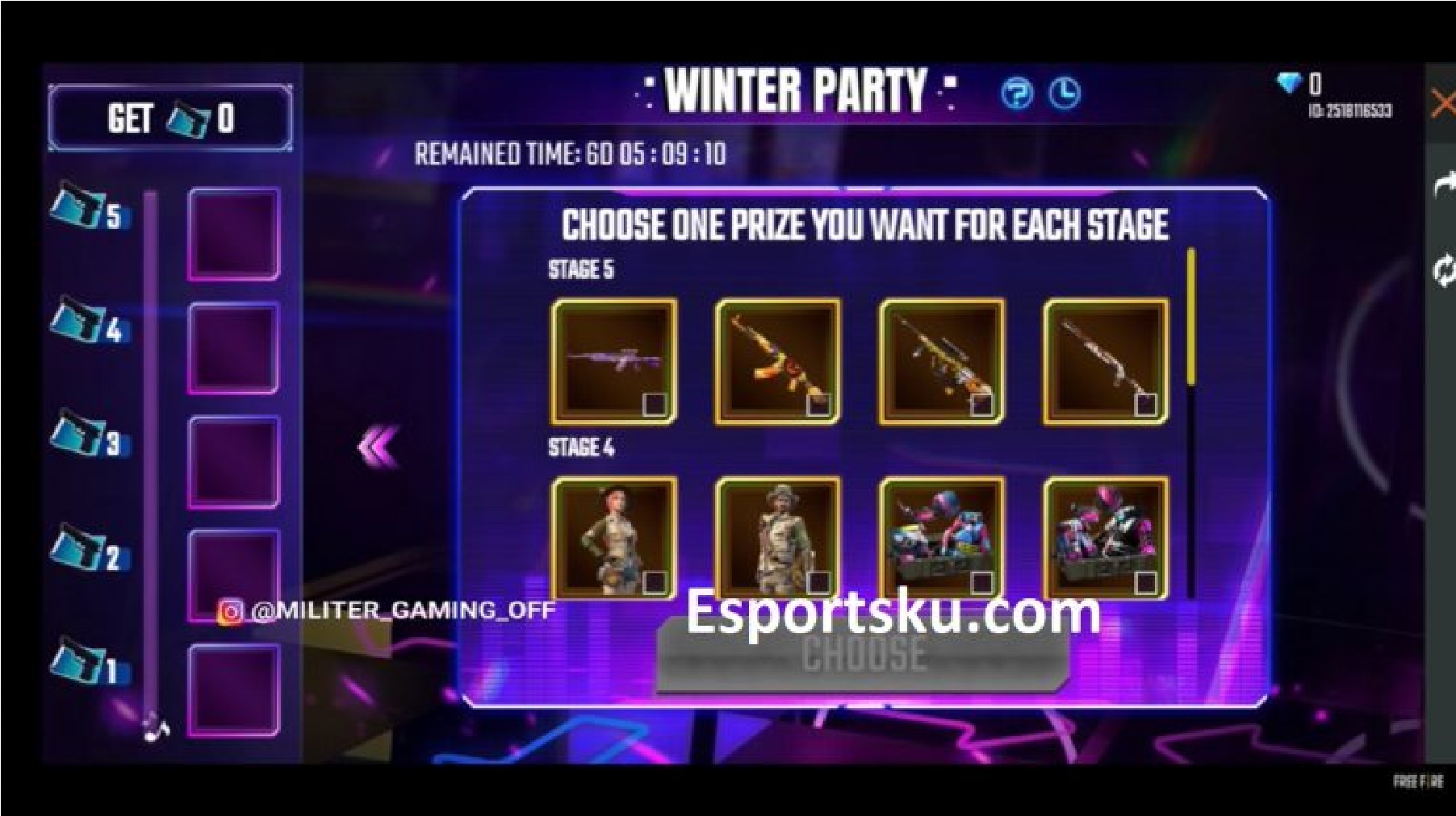 How to Participate in Winter Party Free Fire (FF) - Esports