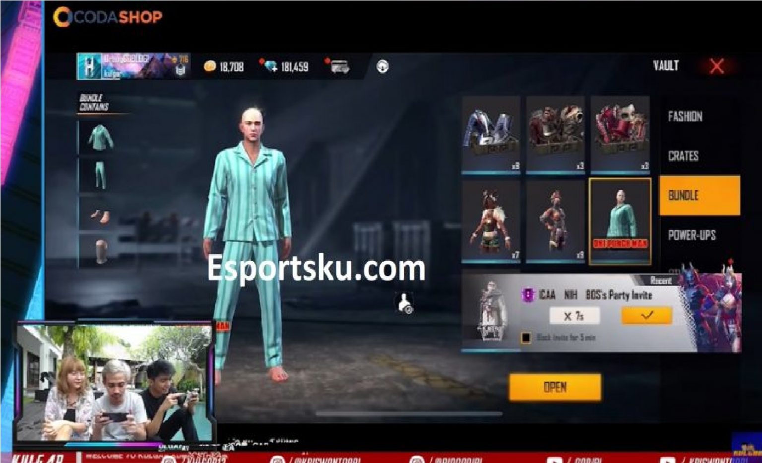 How to Get Saitama Pajamas Bundle in Free Fire (FF) - Esports