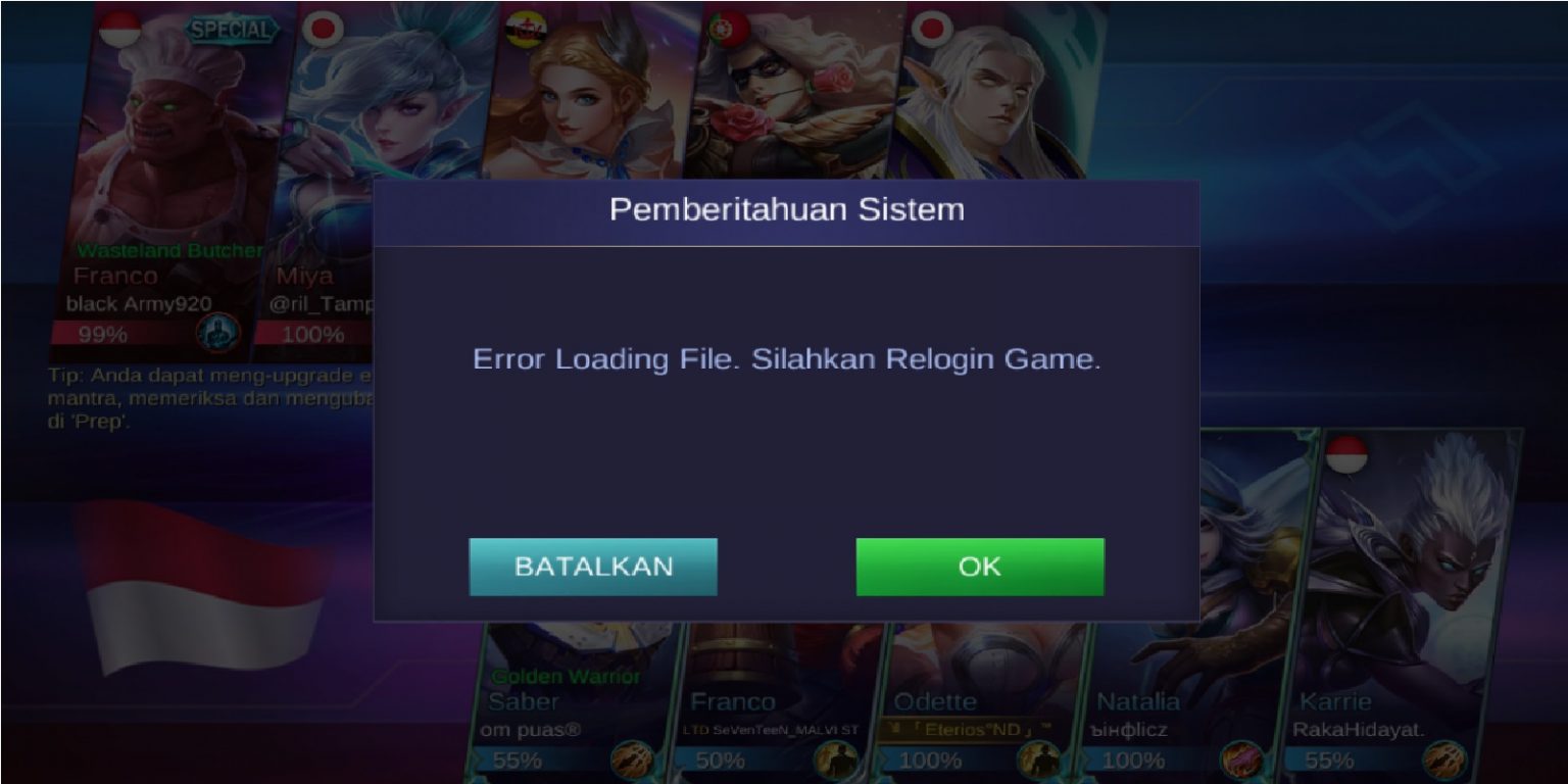 How to Fix Errors When Loading Mobile Legends File (ML) - Esports