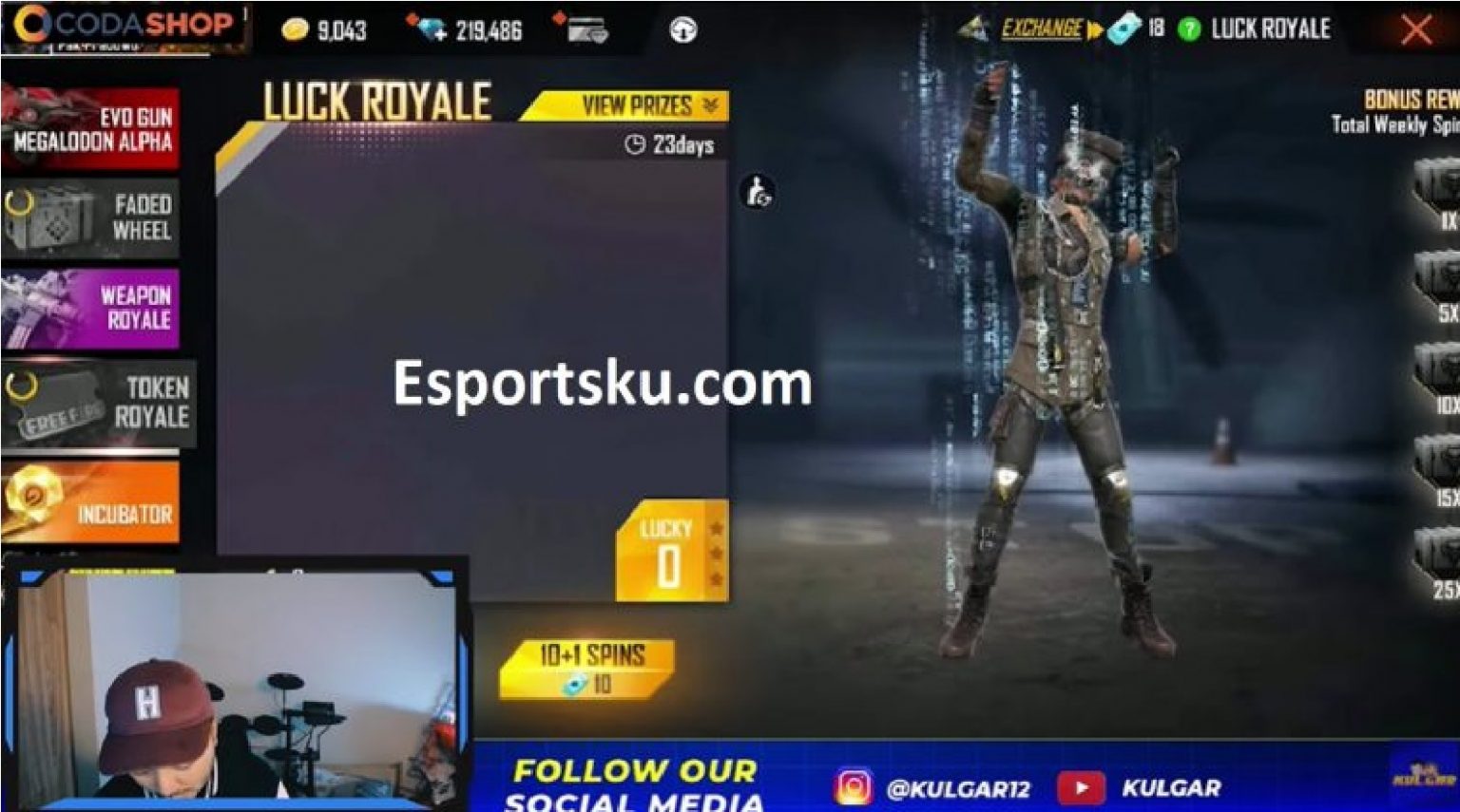 Full Leather Bundle in Free Fire (FF) Diamond Royale - Esports