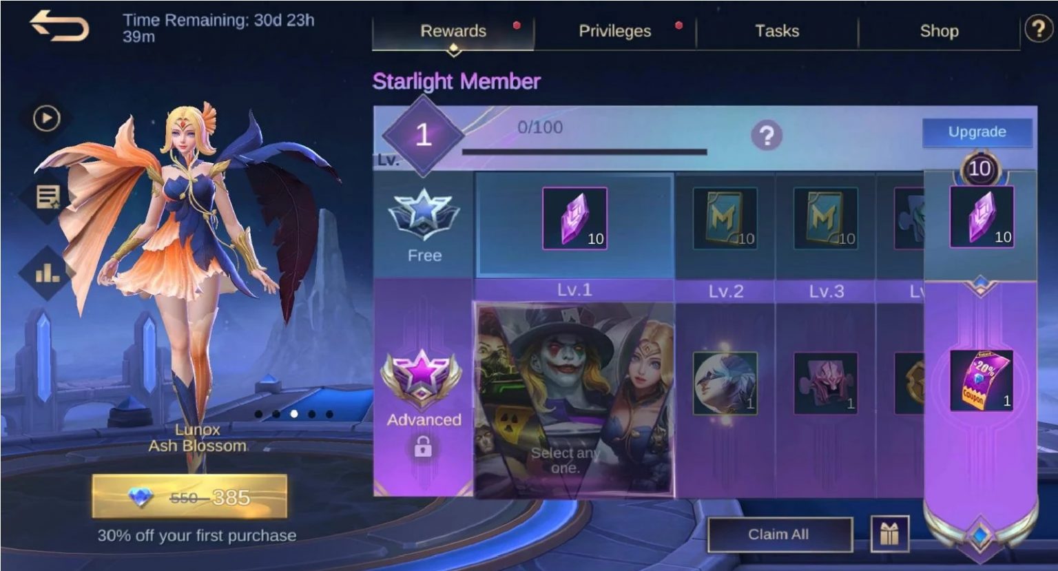 New System Starlight Mobile Legends (ML) - Esports