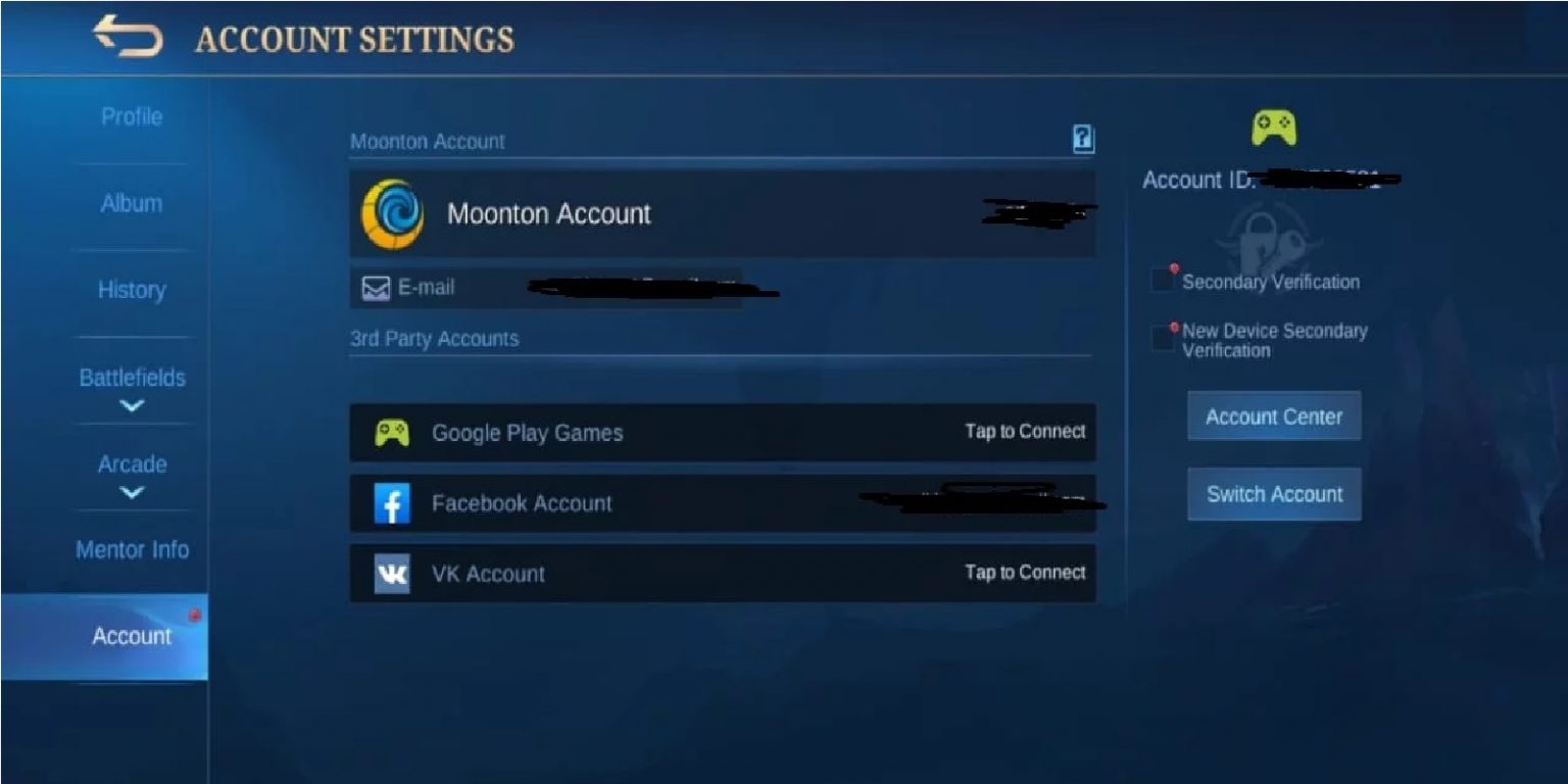 How to Change Moonton's Email Account that Has Connected Mobile Legends ...