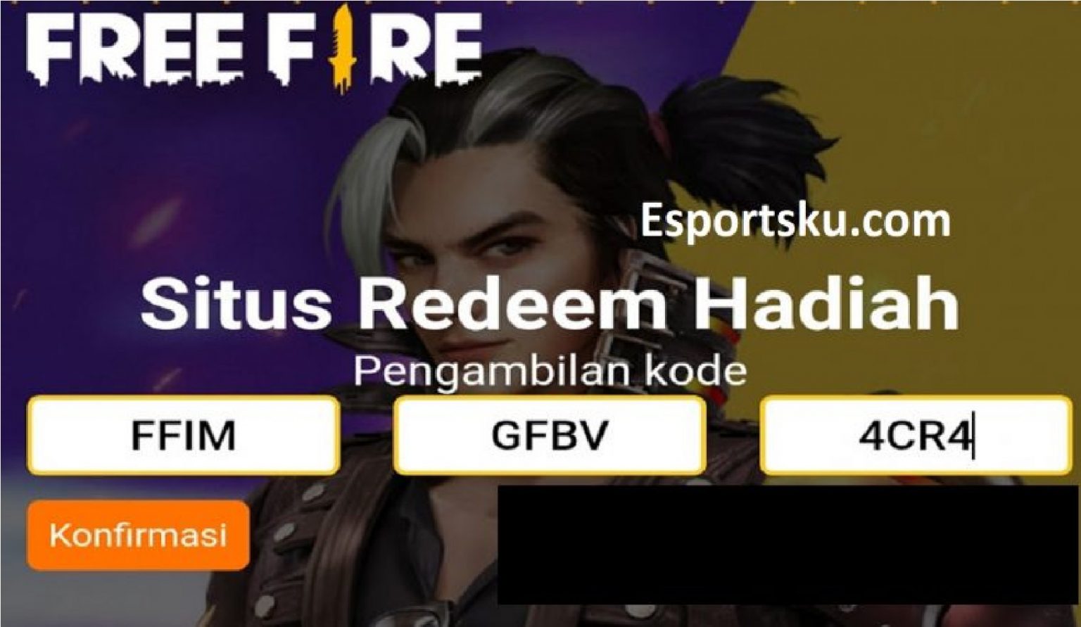 FFIMGFBV4CR4 New Free Fire FF FFIM Redeem Code Esports FFIMGFBV4CR4 New Free Fire FF FFIM Redeem Code Esports