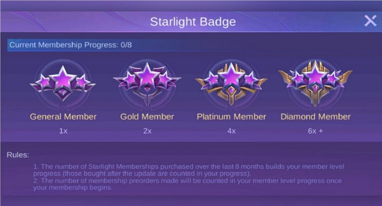 Explanation of Starlight Badge, New Mobile Legends Feature (ML) - Esports