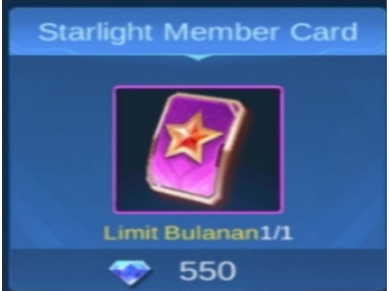 What is Starlight Member Card in Mobile Legends (ML) - Esports