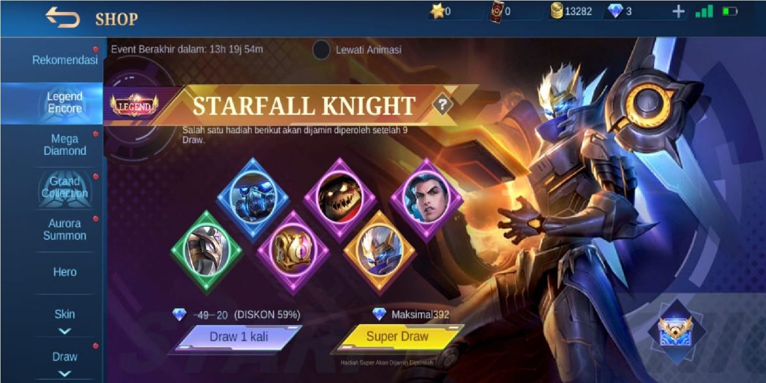 Price Of Granger Legend Skin Mobile Legends (ML) - Esports