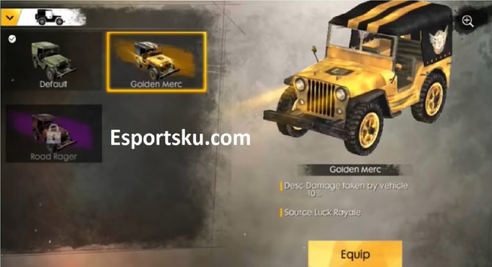 Unique Facts about the Golden Jeep in Free Fire (FF) - Esports