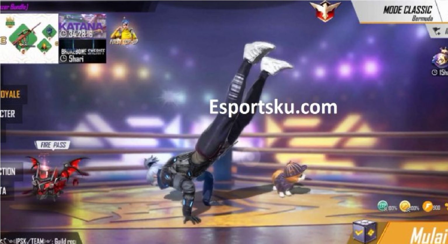 The Change in the Push Up Emote in Free Fire (FF) - Esports