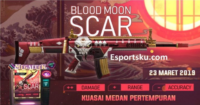 New Scar Blood Moon Free Fire (FF) Redeem Code - Esports
