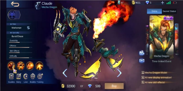 20 Coolest Epic Skins in Mobile Legends, ML Players Must Have (ML ...
