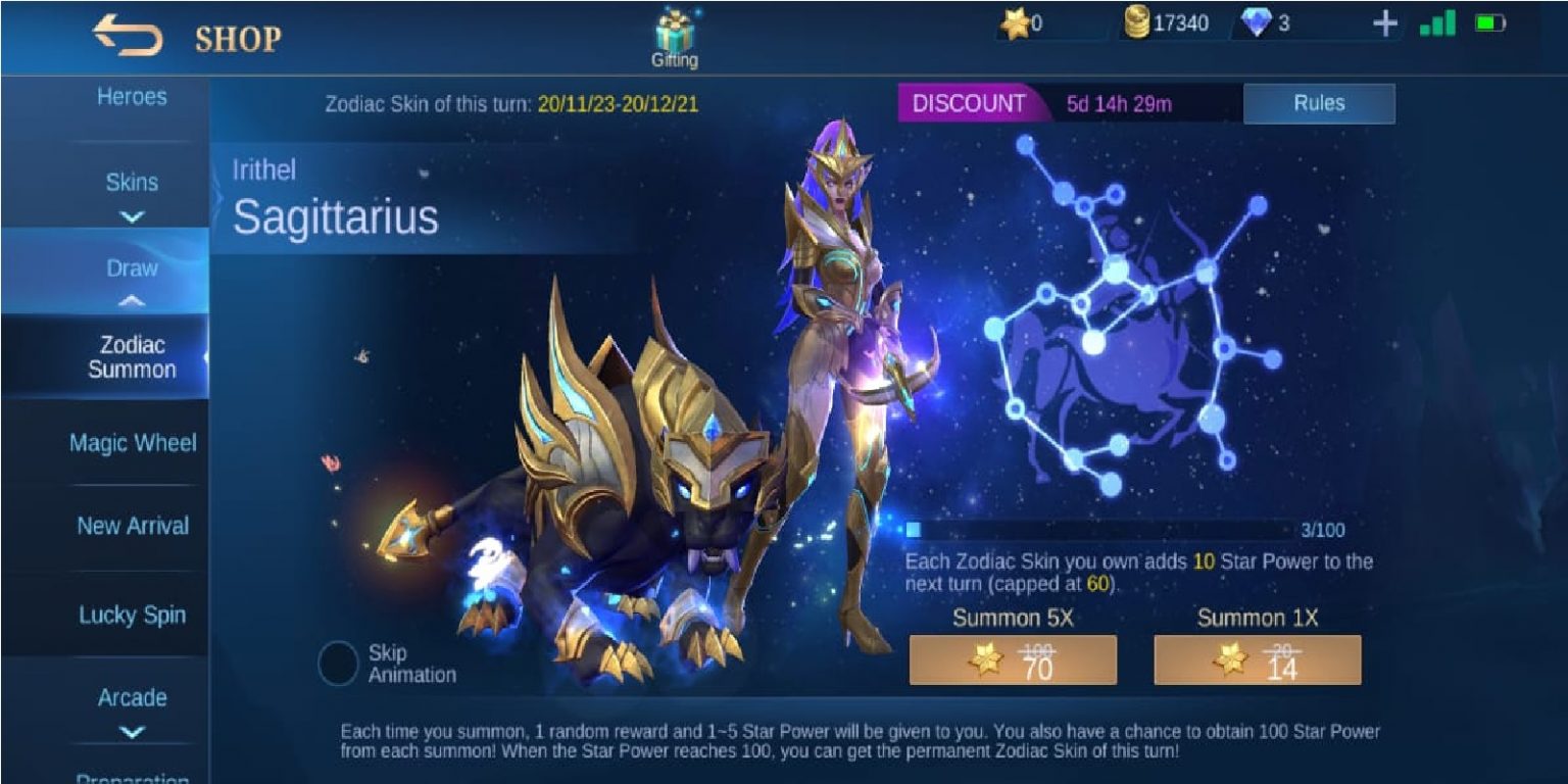 How to get Zodiac skins that have passed Mobile Legends (ML) - Esports