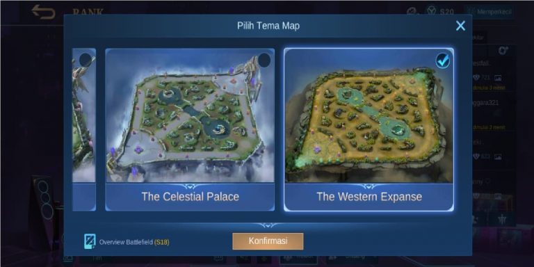 These are the names of 3 maps in Mobile Legends (ML) - Esports