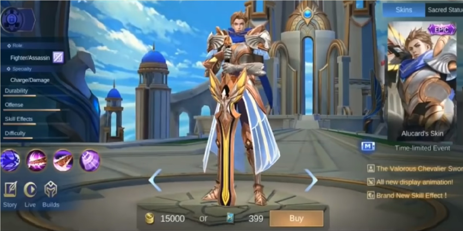 5 Skin Lightborn Squad Mobile Legends (ML) - Esports