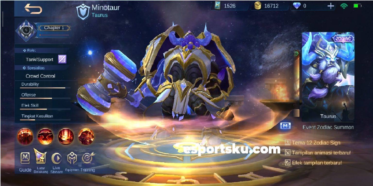 List 13 Heroes Zodiac Skin Mobile Legends (ML) - Esports