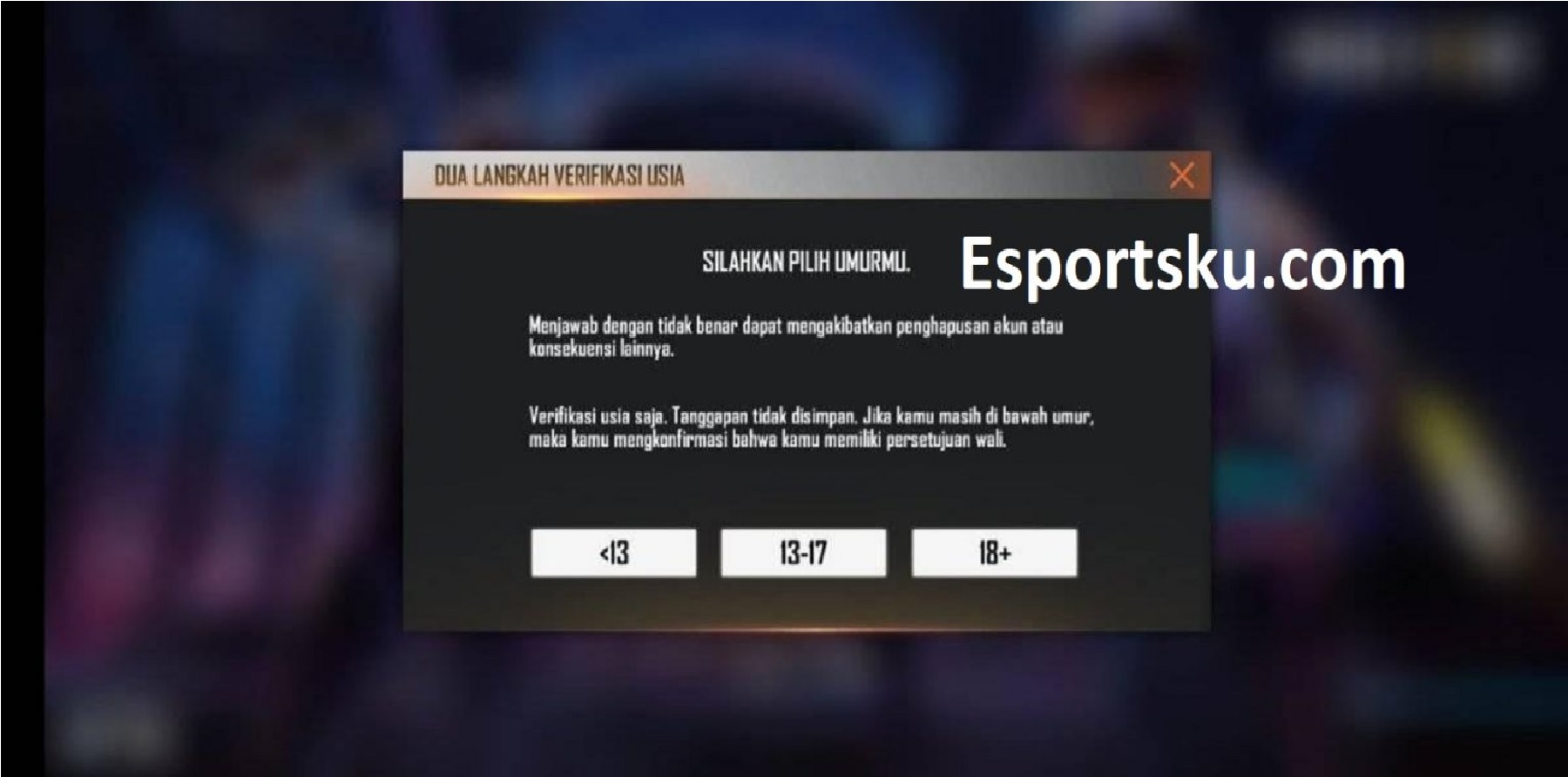 Free Fire (FF) Age Verification is Now Available! - Esports