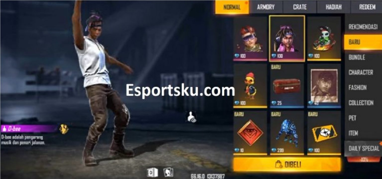 D-Bee Free Fire (FF) Character Skill Review, Tips and Tricks - Esports