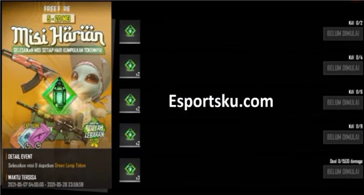 How to Get the Green Lamp Token in Free Fire (FF) - Esports