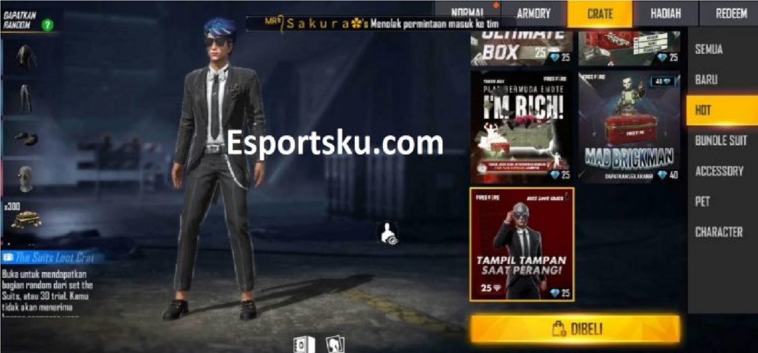 How to Get the Suits Loot Crate in Free Fire (FF) - Esports