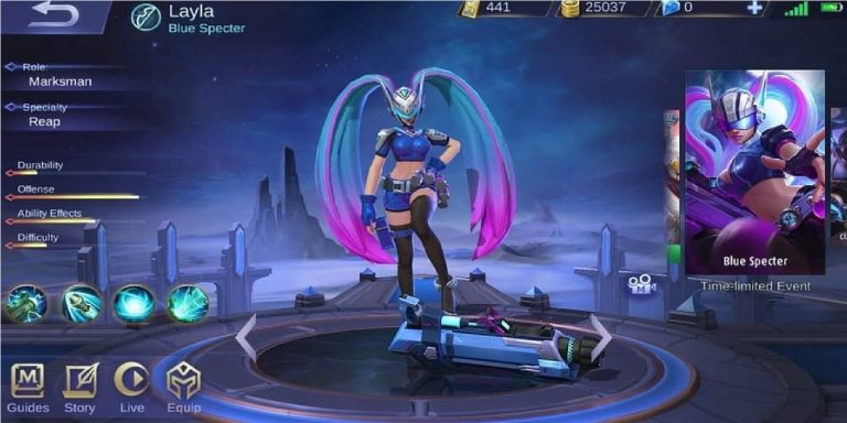 Price of Layla Blue Specter Skin Mobile Legends (ML) - Esports