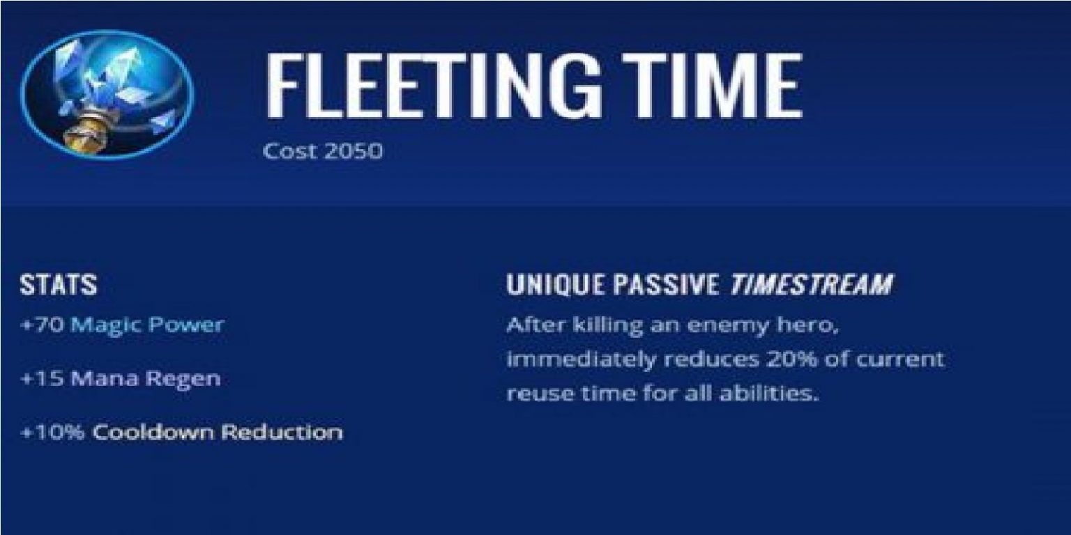 Fleeting Time Mobile Legends, Mage's Best Cooldown Item (ML) - Esports