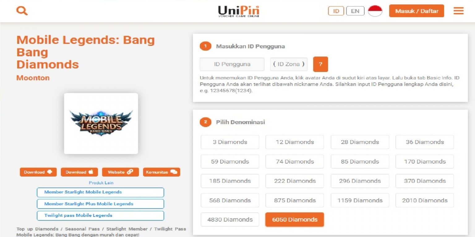 10 Places to Buy Diamond Mobile Legends and their price list (ML) - Esports