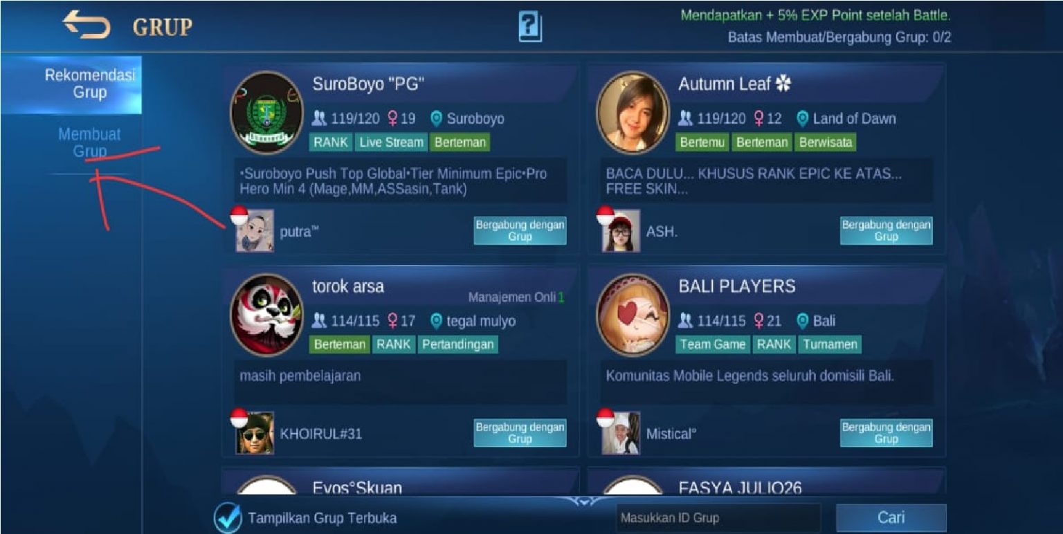 5 Benefits and Uses of Groups in Mobile Legends (ML) - Esports