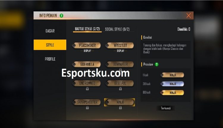 How to Unlock the Ninja Battle Style in Free Fire (FF) - Esports