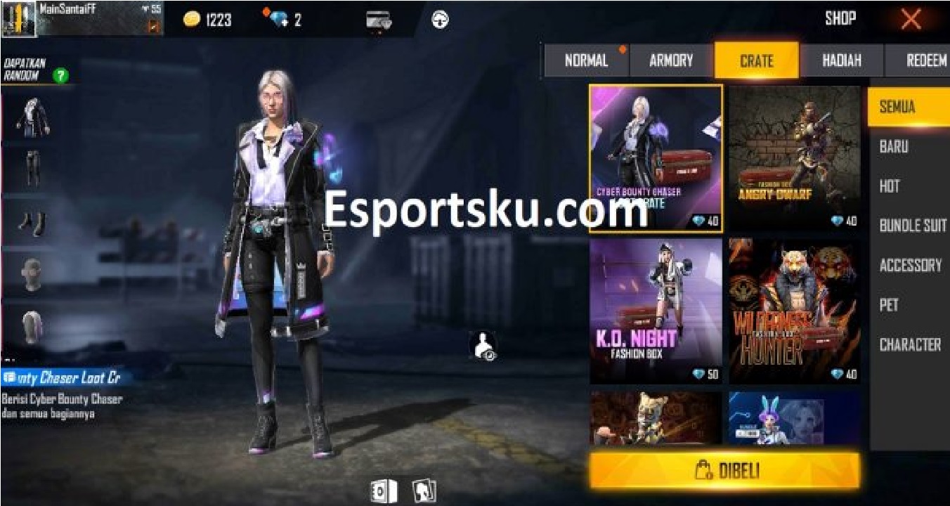 Check out the New Cyber Bounty Chaser Loot Crate in Free Fire! - Esports