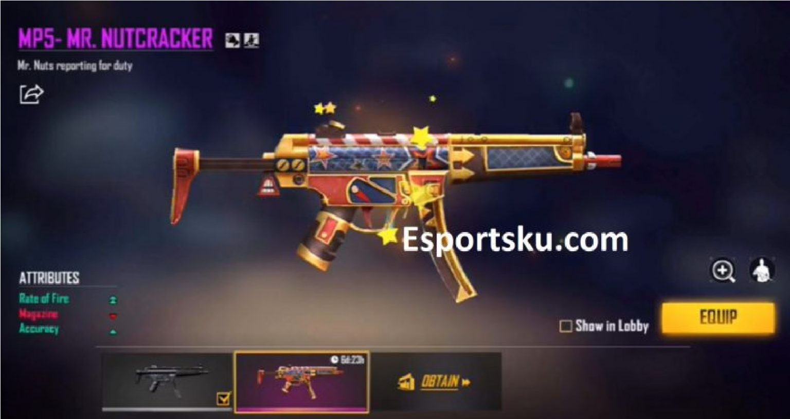 Tips to Get the MP5 Nutcracker in Free Fire (FF) - Esports