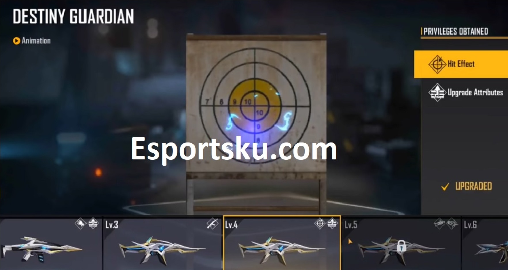 The XM8 Destiny Guardian in Free Fire (FF) in Every Level - Esports