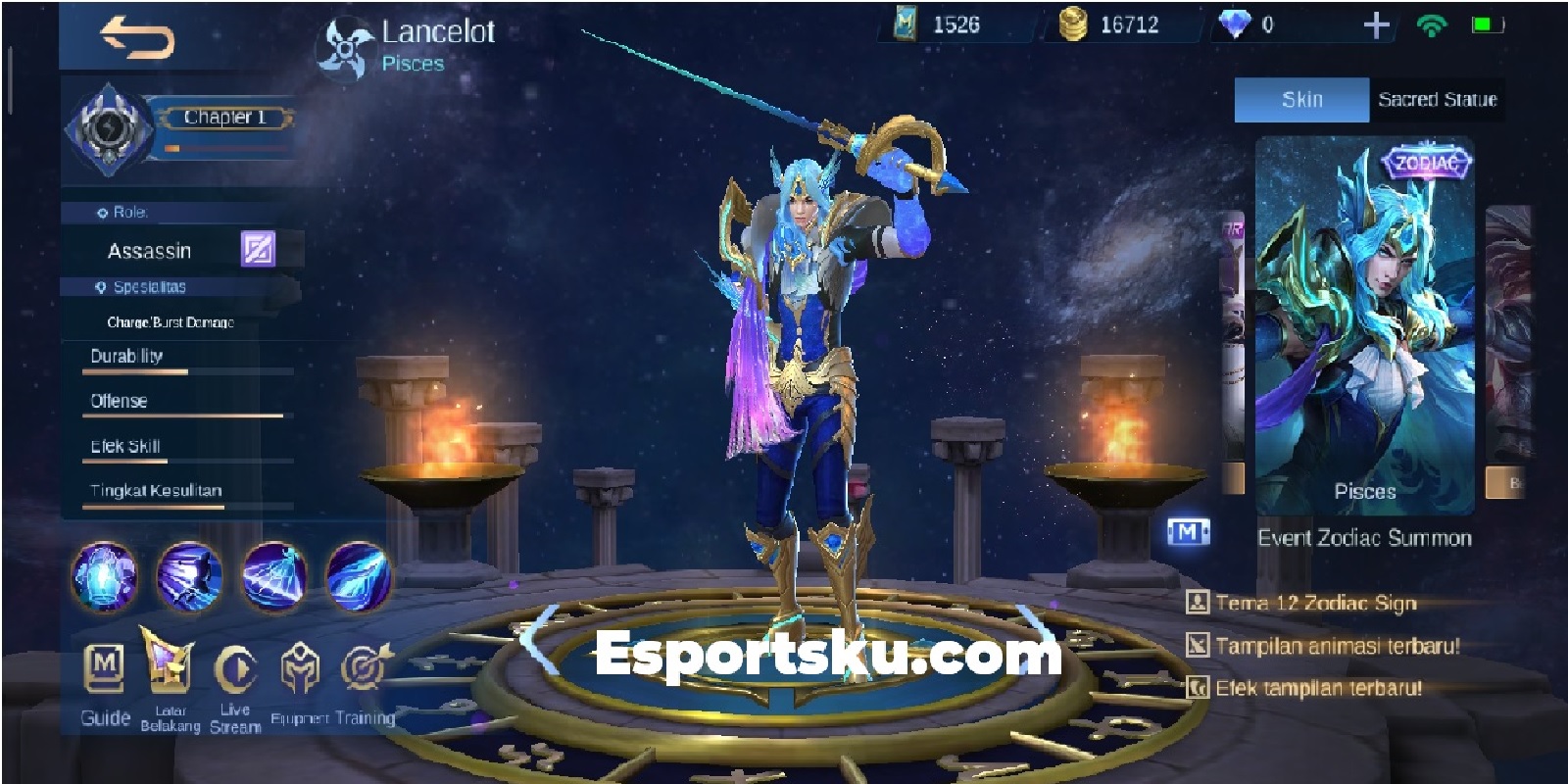 12 Zodiac Mobile Legends (ML) Skin Resale Schedule 2021 - Esports