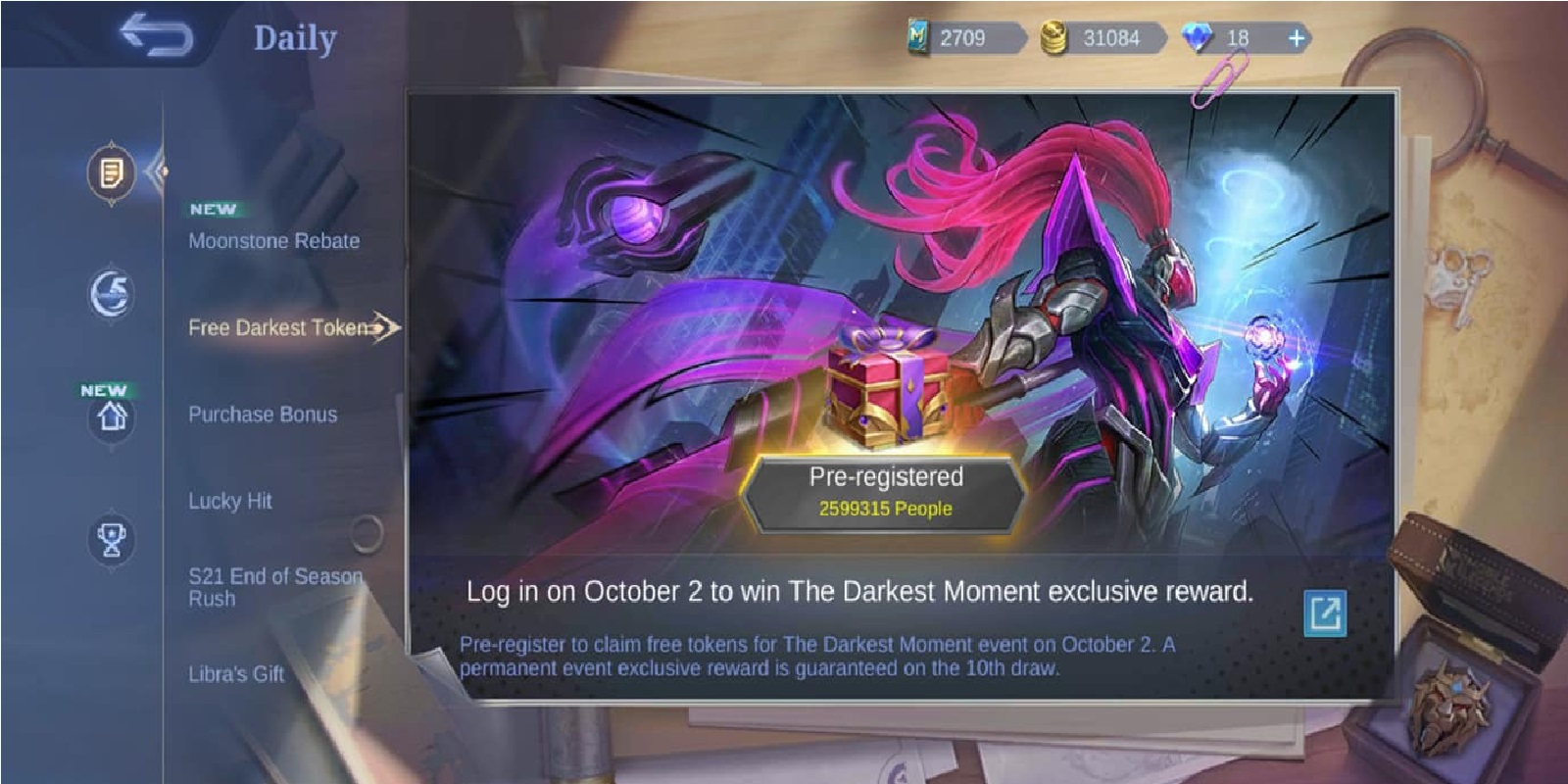 Free Draw Skin Abyss Alpha “General Void” Mobile Legends (ML)? - Esports