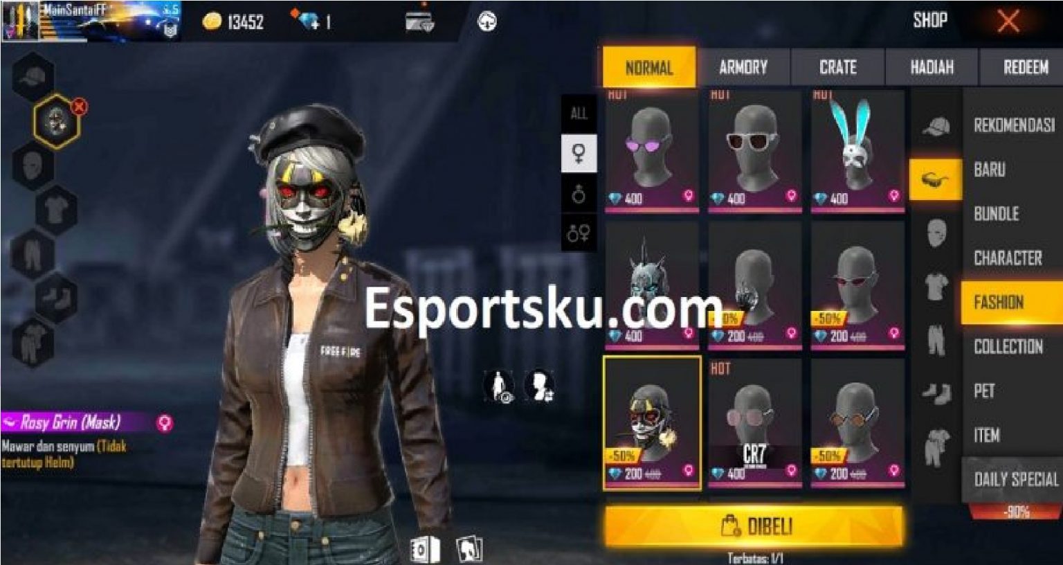 How to Get the Rose Mask Skin in Free Fire (FF) - Esports
