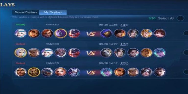 How to View Mobile Legends Match Replay (ML) - Esports