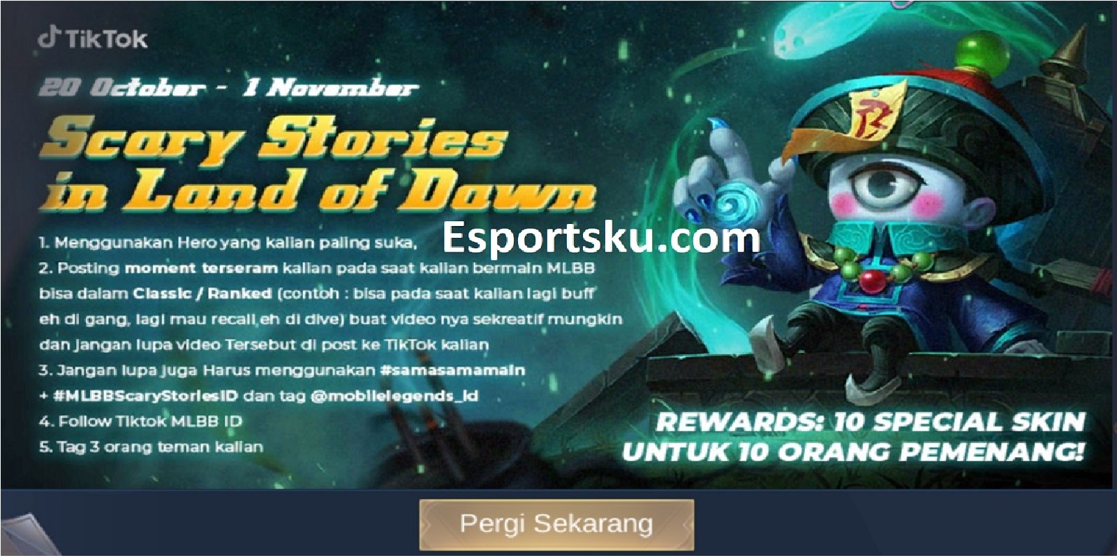 How to Join the TikTok Halloween Challenge Mobile Legends Event (ML ...
